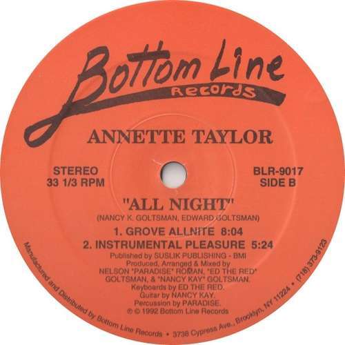 Annette Taylor All Night 12" Vinyl Schallplatte 229004 | eBay.de
