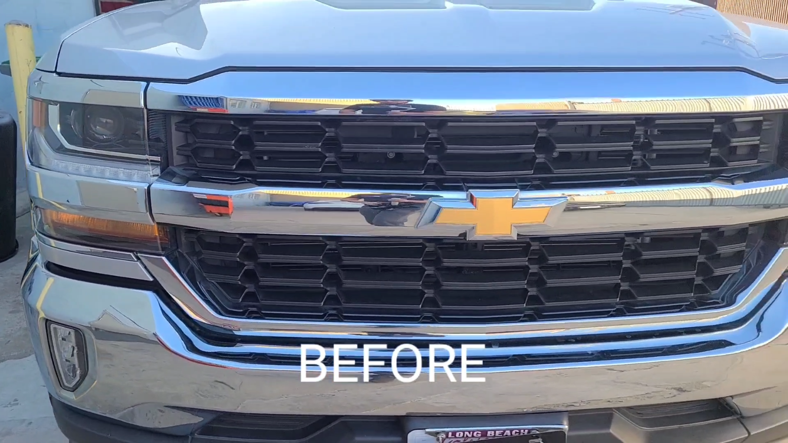 Fits Chevy Silverado 16-18 Grille Chrome Delete Decal Blackout Vinyl ...