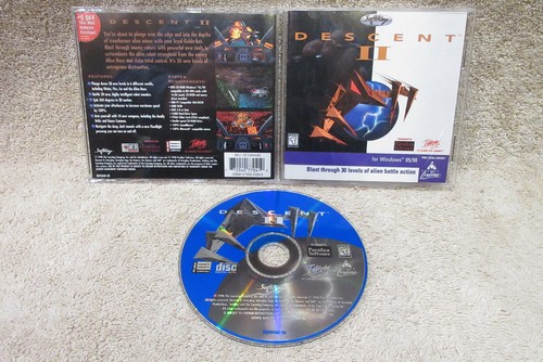 Descent II - PC Video Game (PC Windows 95/98) -TESTED -WORKS -SEE PICS ...