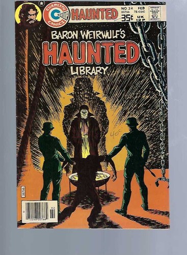 HAUNTED LIBRARY 34 - VF 8.0 - STEVE DITKO - 1971 SERIES - CHARLTON ...