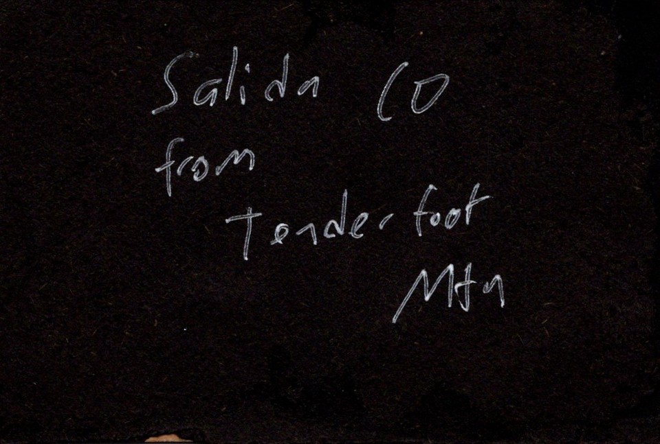 Antique Colorado 1920 Aerial View Salida Tenderfoot Mountain Original ...