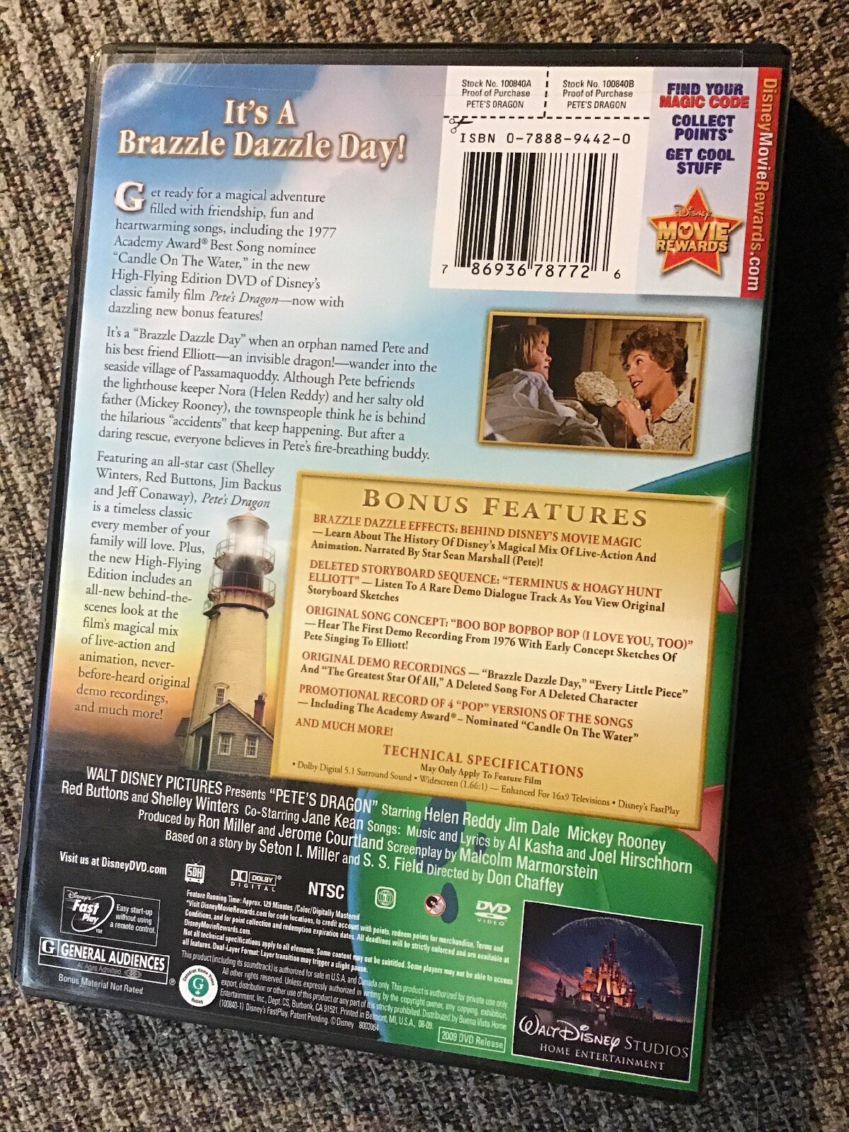 Pete’s Dragon (DVD, High-Flying Edition) MICKEY ROONEY, HELEN REDDY ...