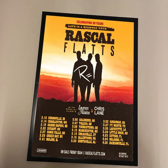 Rascal Flatts 2024 Tour Poster | ID 20223258 by Gunjan Verma | Printblur