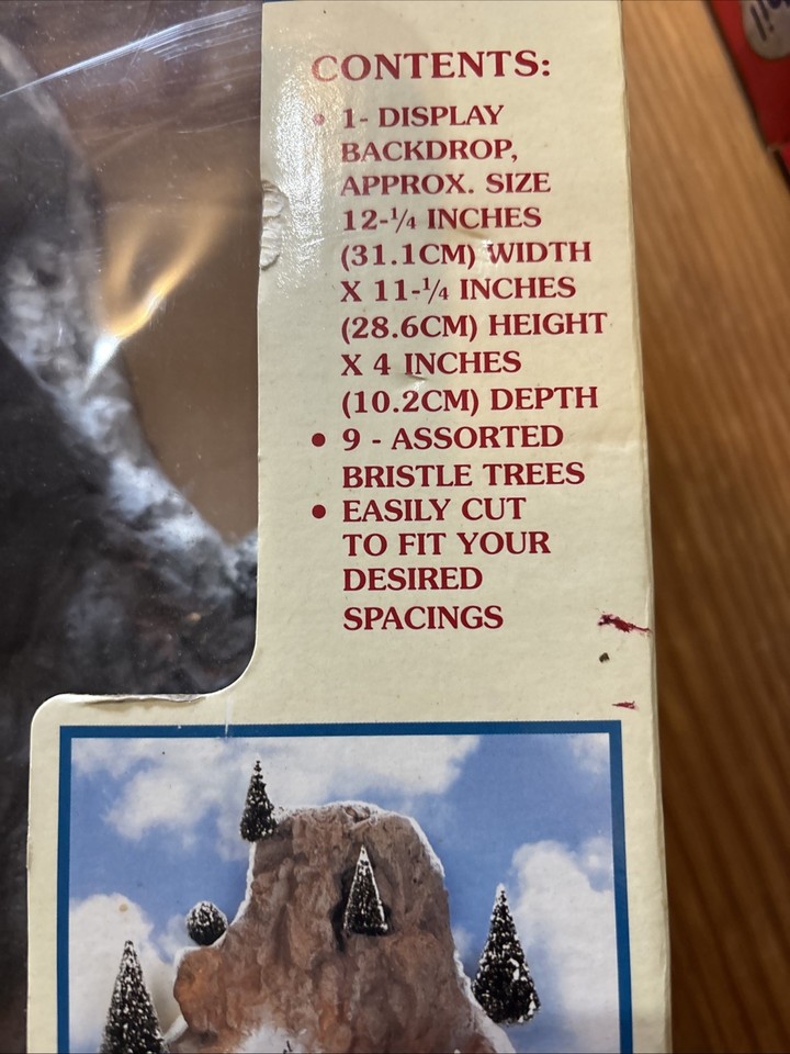 LEMAX Village Landscape - Mountain Backdrop (2 Trees) Christmas 81012 ...