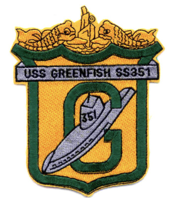 4.75" NAVY USS SS-351 GREENFISH SUBMARINE EMBROIDERED PATCH | eBay