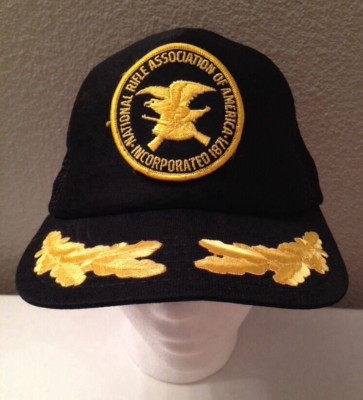 Vintage NRA National Rifle Association Hat Cap Snapback Trucker Gun USA ...