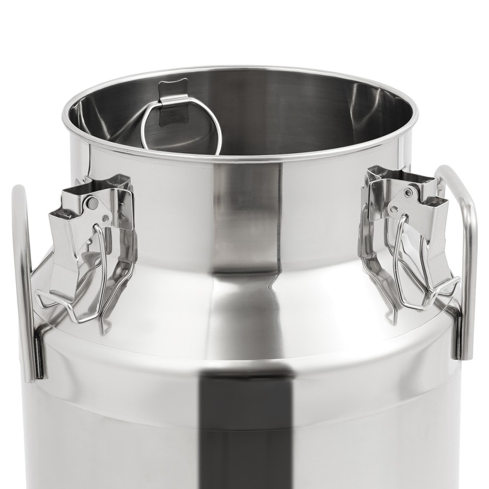 28L 7.4Gal Milk Can Milk Container 304 Stainless Steel Milk Bucket Good ...