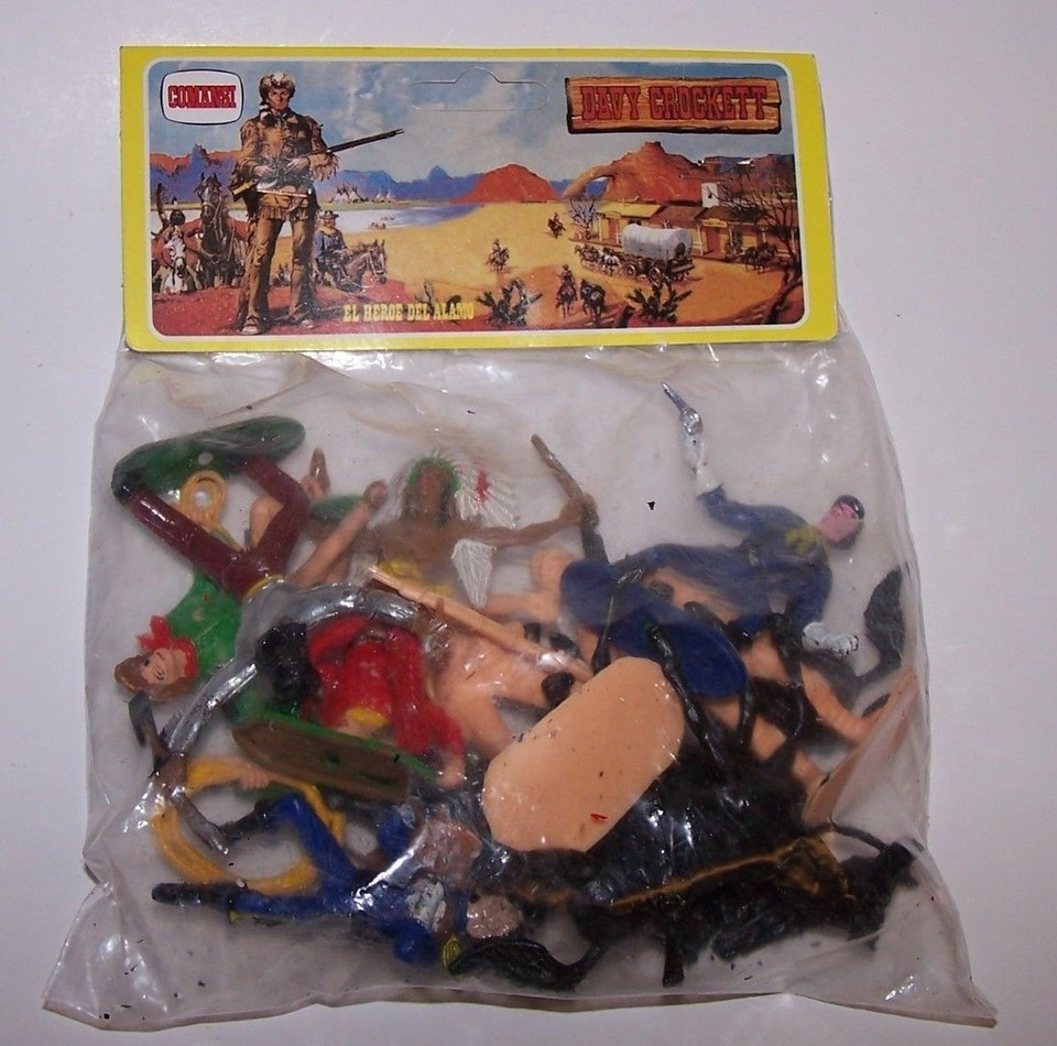 Davy Crockett Soldiers & Indians Playset Comansi El Heroe Del Alamo 60 ...