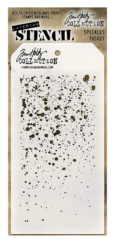 Tim Holtz Layering Stencils Coffee Ring Stain Splatters & Speckled ...