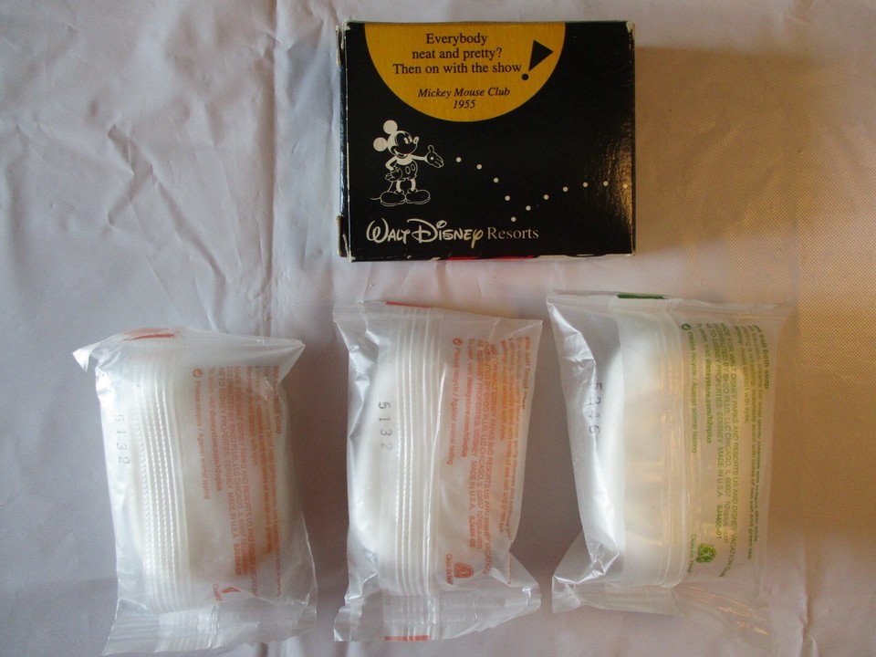 4 Disney H20 Soaps 1 Green Bath 2 Orange Facial 1 Mickey Mouse Black ...