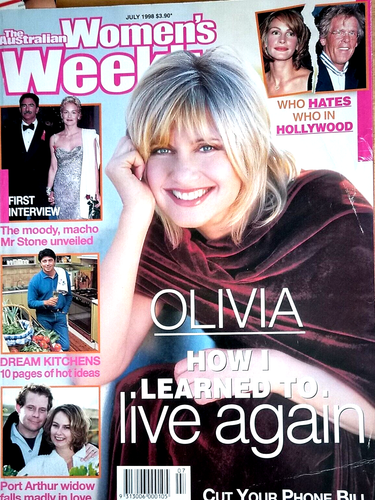 1998 WOMENS WEEKLY MAGAZINE OLIVIA NEWTON-JOHN~Sharon Stone~MICHAEL ...