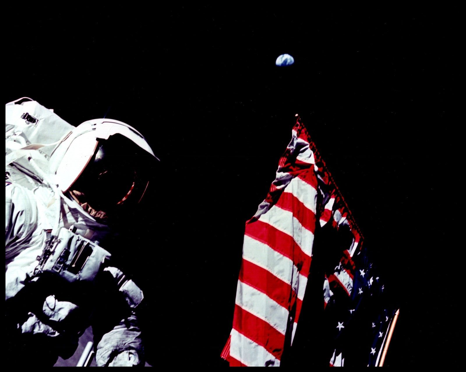 Nasa American Flag Building