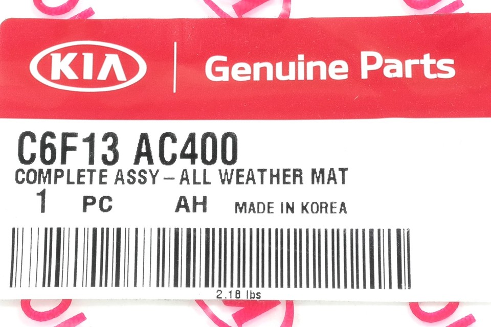OEM NEW All Weather Season Rubber Floor Mat 3rd Row 16-19 Sorento C6F13 ...