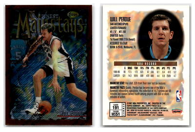 1996-97 Topps Finest #191 Will Perdue - San Antonio Spurs | eBay