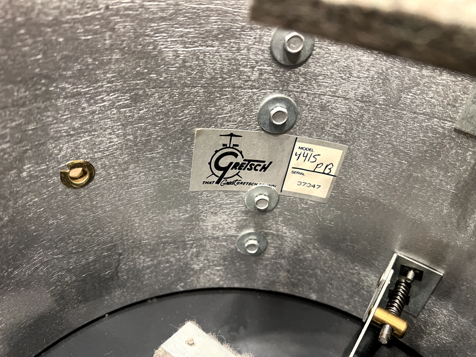 Vintage Gretsch Square Badge Drum Set 18/12/13/14x14 Bop Black Nitron ...