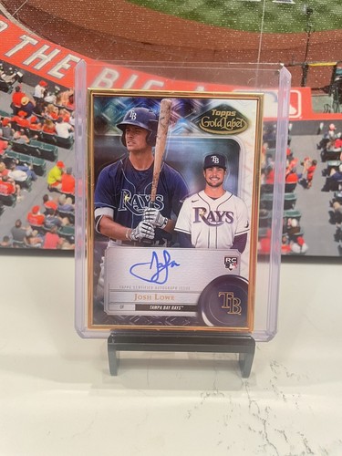 2022 Topps Gold Label Josh Lowe Rookie Autograph Auto RC #FA-JL Rays | eBay