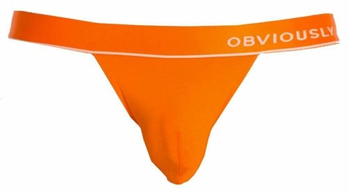 Obviously Mens PrimeMan AnatoMAX Bikini Brief - Orange | eBay UK