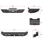 Vijay Fit 1999-2004 2nd Gen Grand Cherokee WJ Front and Rear Bumper w ...