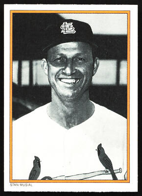 1985 Topps Circle K Stan Musial #15 St. Louis Cardinals Baseball Card ...