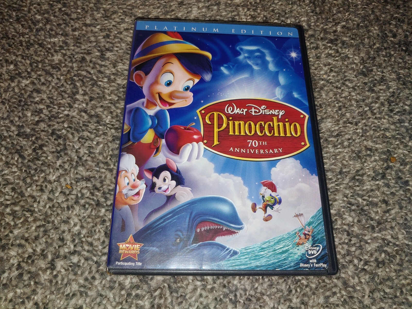 Pinocchio (DVD, 2009, 2-Disc Set, 70th Anniversary Platinum Edition ...