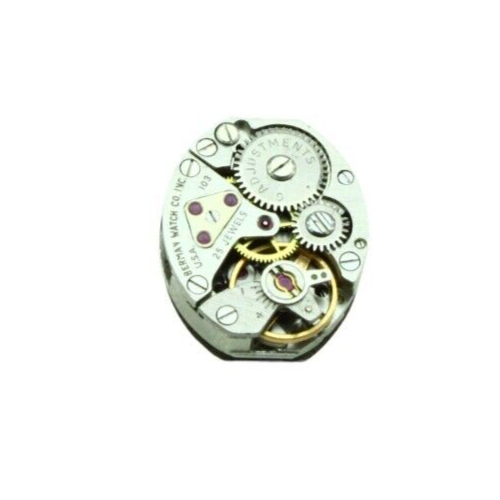 LOUIS Berman 103 Rare Vintage Watch Movement 25 Jewels 5.75 x 6.75 ...