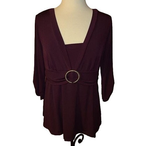 AB Studio Large Stretch Business Casual Blouse | eBay