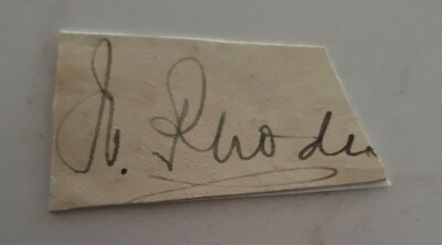 WILFRED RHODES VERY RARE SIGNED AUTOGRAPH ENGLAND CRICKET LEGEND ...