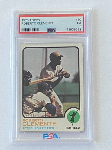 1973 Topps Roberto Clemente Pittsburgh Pirates #50 PSA 5 EX HOF | eBay