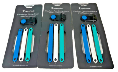 LOT OF 3 HYDRO FLASK MEDIUM FLEX STRAP PACK & CUSTOMIZER, 3 REVERSABLE STRAPS | eBay