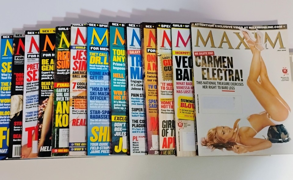 Maxim Men's Magazine Lot 2001 2004 2005 | eBay
