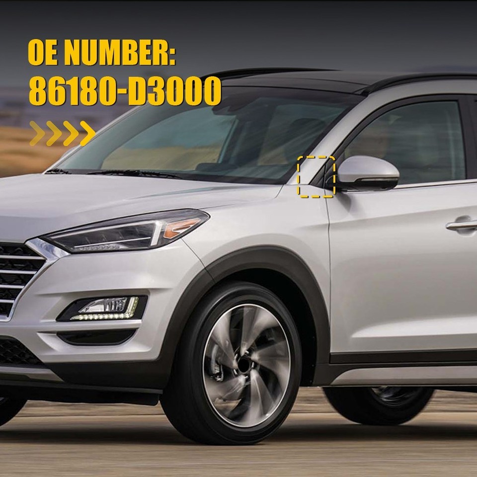 Left Pillar Trim Mirror Corner Molding For Hyundai Tucson 16-21 ...