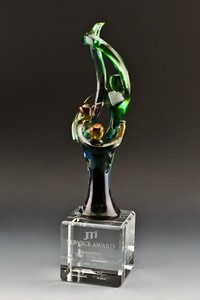 Unique Sculpture Crystal Award Trophy - Free Personalized, Presentation ...