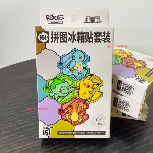Pokemon S-Chinese 151 Puzzle Fridge Magnet Set Sealed Box 1 Slim Pack ...