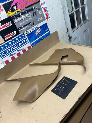 1987-1991 Ford F150 F250 F350 BRONCO BROWN TAN KICK PANEL SET DECENT 87 ...
