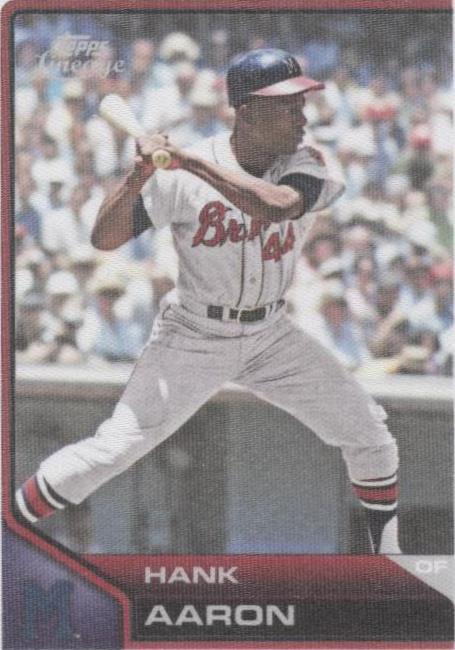 2011 Topps Lineage - Cloth Stickers Hank Aaron #TCS34 for sale online ...