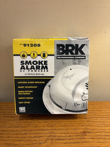 BRK 9120B Hardwired AC Powered Smoke Detector W/Battery Backup - New | eBay