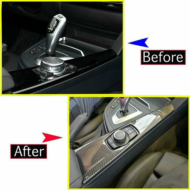 BMW 3 4 Series F30 F31 F32 F36 F80 Carbon Look Center Console Panel ...