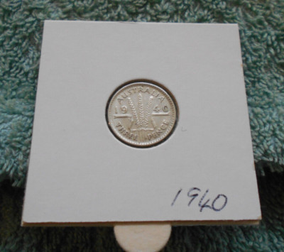 #C62. 1940 AUSTRALIAN STERLING SILVER THREEPENCE COIN | eBay Australia