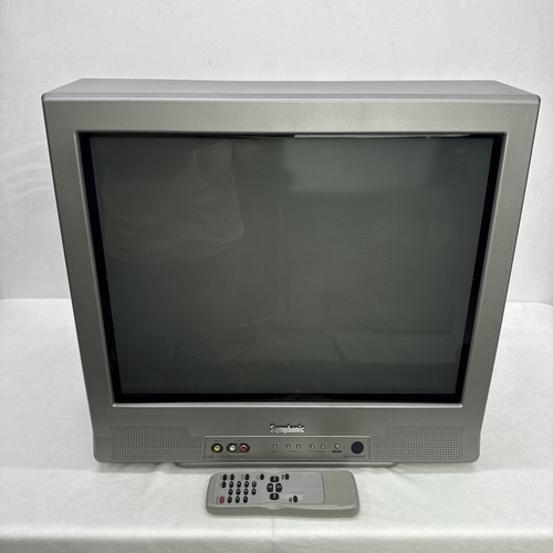 Symphonic WF203 Flat CRT Color TV Television Retro Gaming RCA Inputs W ...