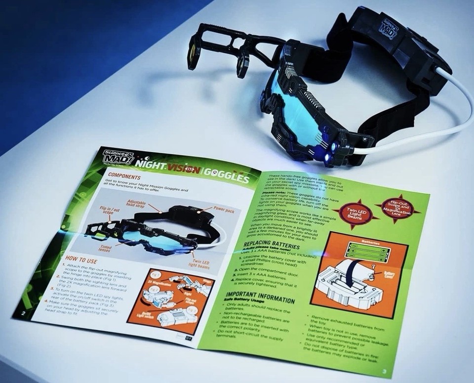 Science MAD! Night Vision Goggles For Kids - Fun Missions -... | eBay