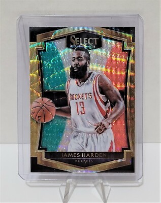 2015-16 Panini Select Premier Tri-Color Prizm James Harden #174 ...