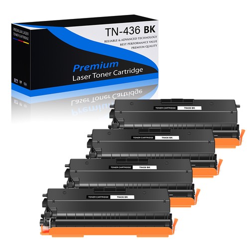 4 PACK TN436 Black Toner Cartridge For Brother HL-L8260CDW 8360CDW DCP ...