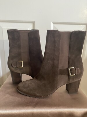 Cole Haan “Callan” short brown suede w boot Size 8 B | eBay
