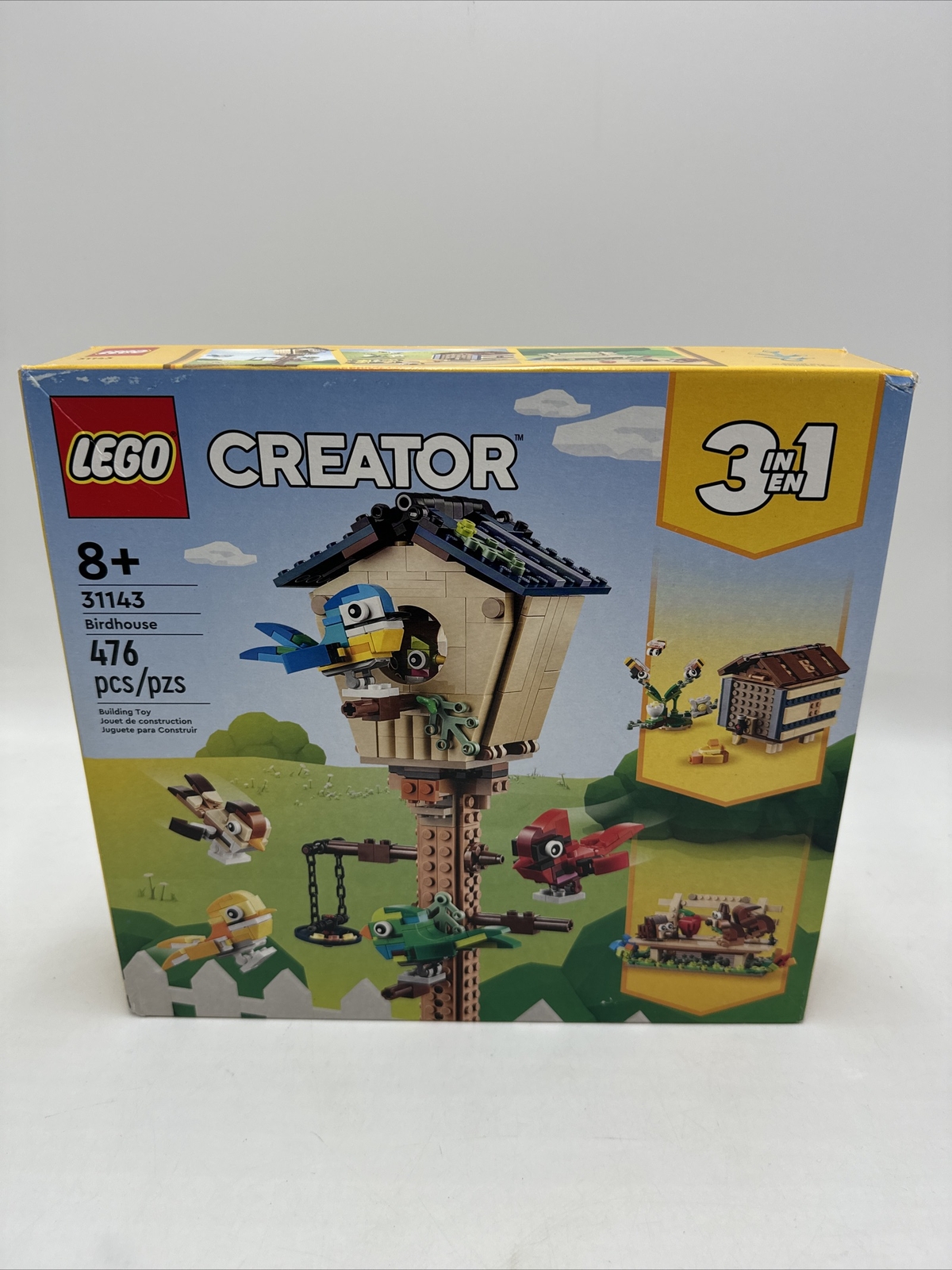 Lego Creator 3in1 Birdhouse 31143 Brand New Sealed Building Kit Toy 476 ...