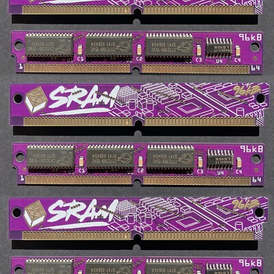 1pcs PurpleRAM new 64pin SIMM 96kB DSP SRAM memory NeXT computer FREE ...