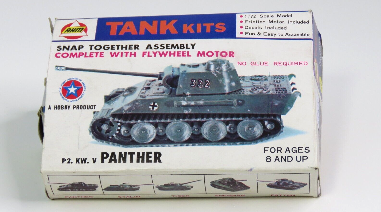 AHM Tank Kits Panther 1:72 Scale NO FRICTION Motor INCLUDED 9945 | eBay