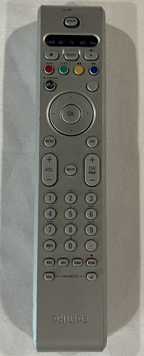 Philips RC4346/01B TV Remote Control Silver Original Missing Battery ...