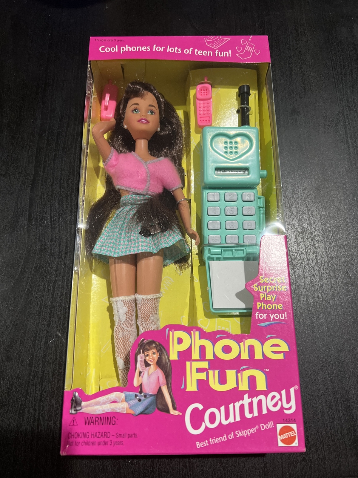 PHONE FUN COURTNEY 1995 (Skipper Friend) Barbie Doll Set 14314 New In ...