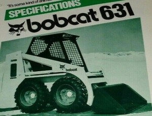 Bobcat 631 Skid Steer Loader Spec Sheet / Sales Brochure 9/79 Melroe ...