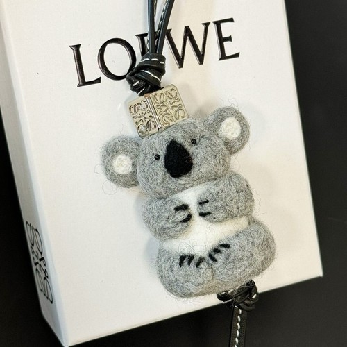 LOEWE Koala key chain Bag Charm Leather From Japan With Box | eBay